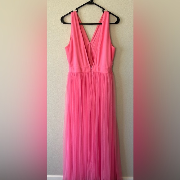 Windsor | Dresses | Bridget Double Slit Dress A Fun Bright Pink Floor ...